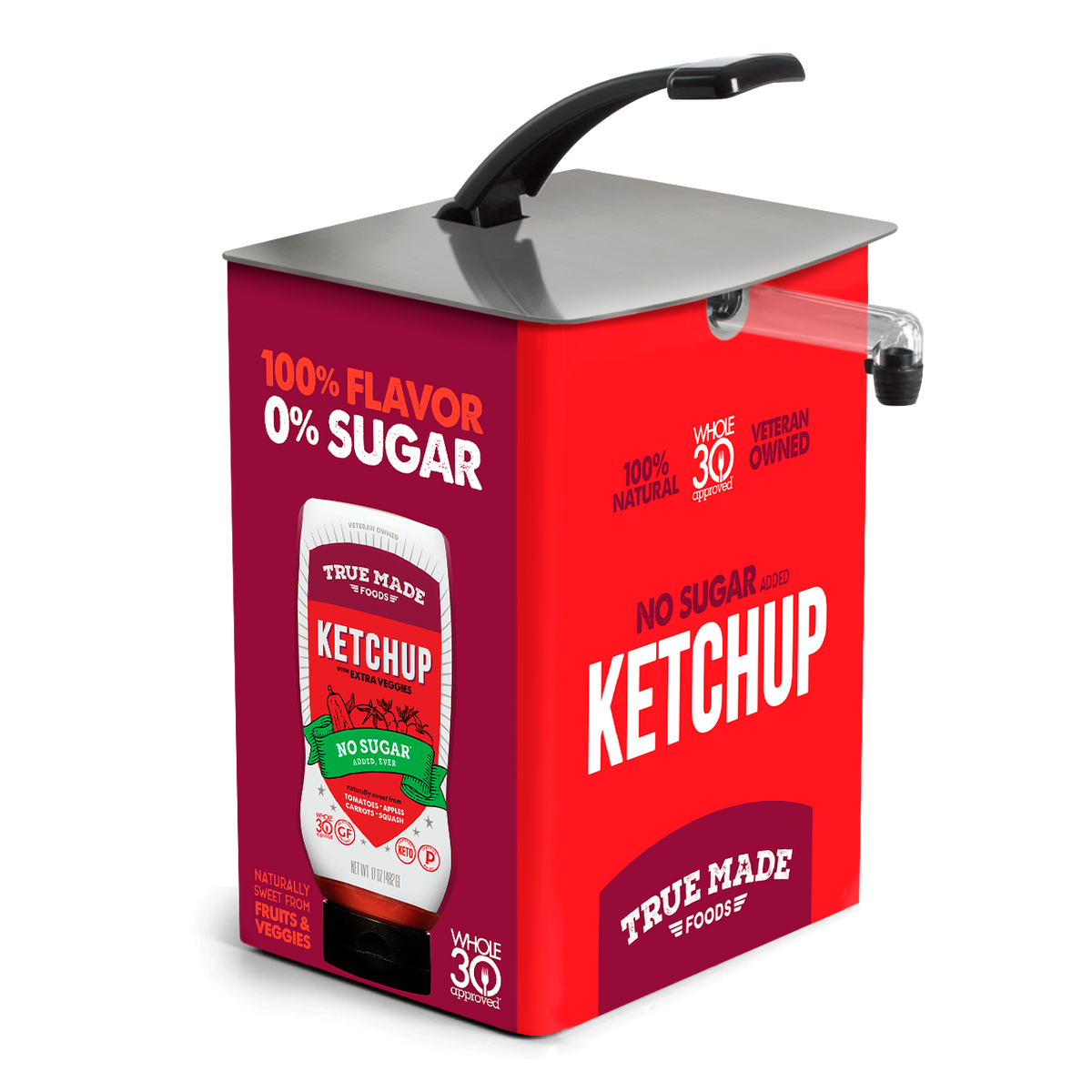 Sugar Free Ketchup 3-Gallon Vol-Pak | True Made Foods – TrueMadeFoods
